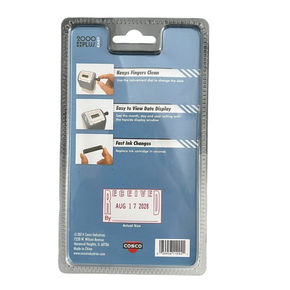 Cosco | Office | New Cosco 200 Plus Date Stamp Received Selfinking Use ...
